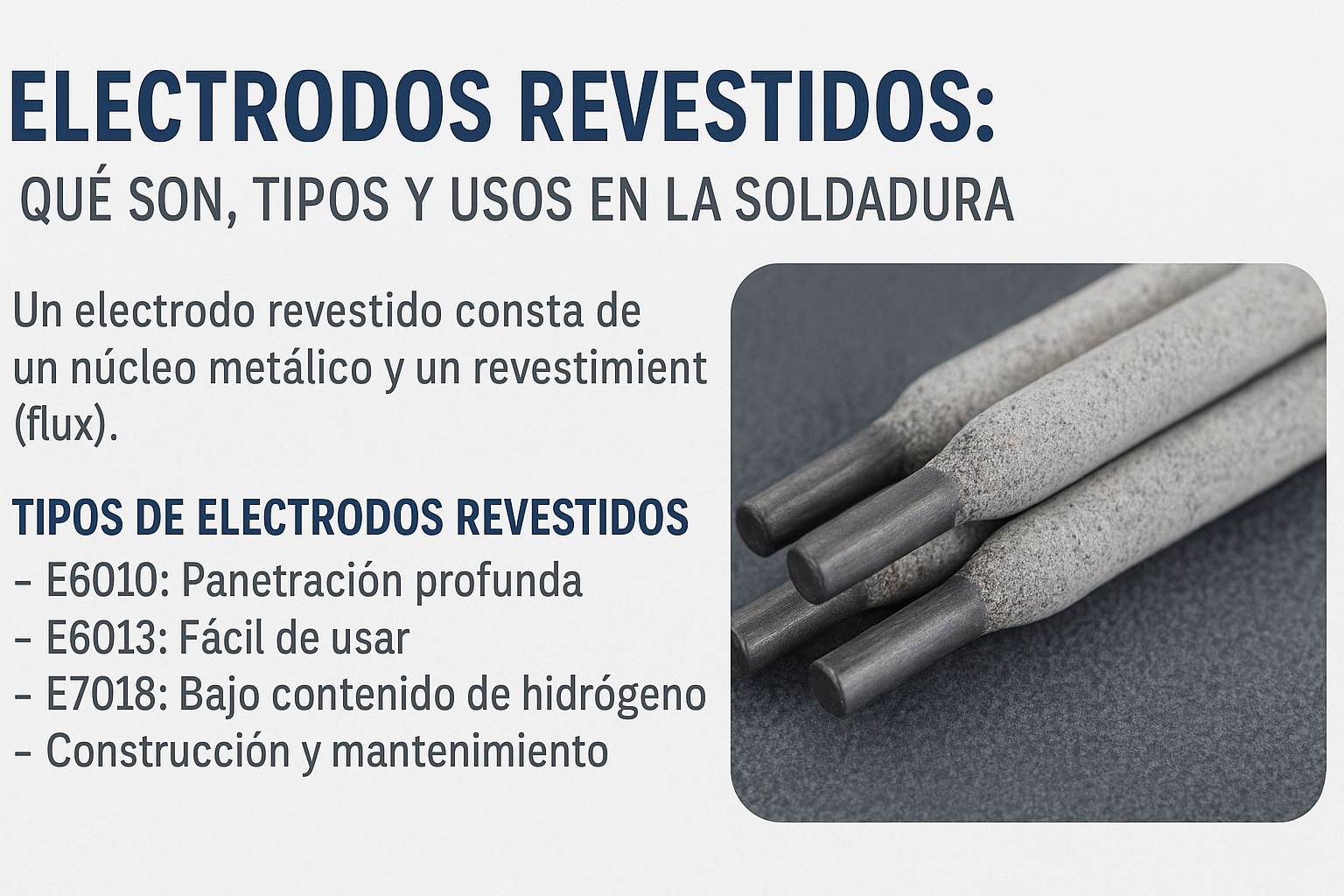Electrodos Revestidos: Qué Son, Tipos y Usos en la Soldadura - Welding ...
